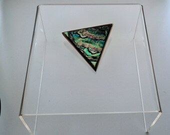 Triangle Brooch - Etsy UK