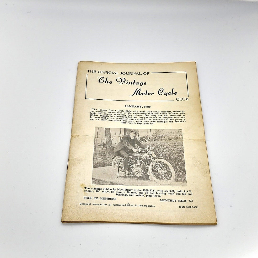 The Vintage Motorcycle- Member's Magazine- 1980 Various Months ...