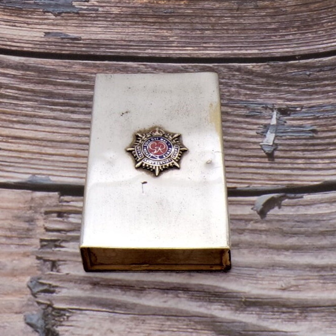 Royal Army Service Corps- Brass Matchbox Holder- King George VI Reign ...
