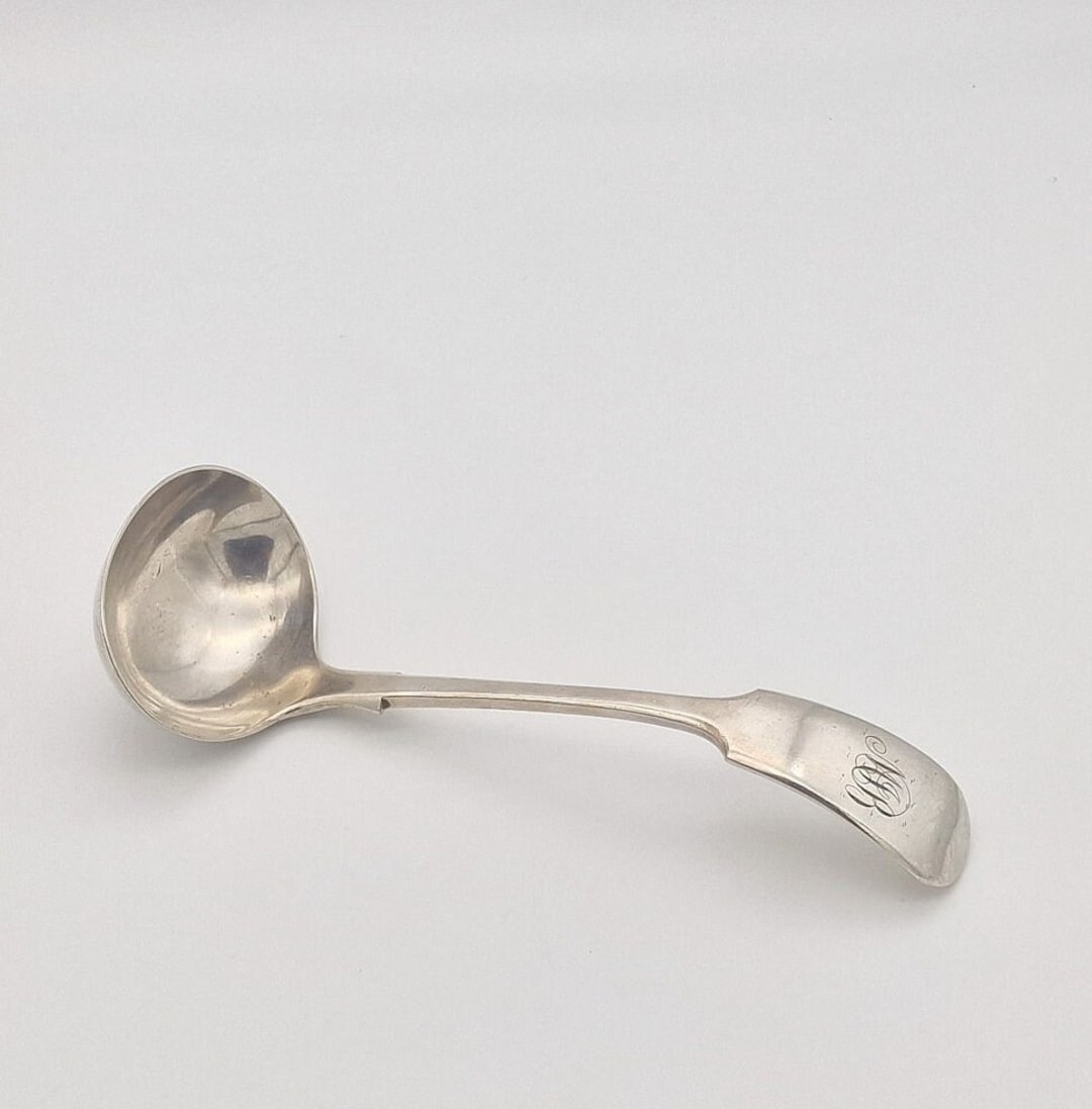 Vintage EPNS Serving Spoon Monogram Handle - Etsy