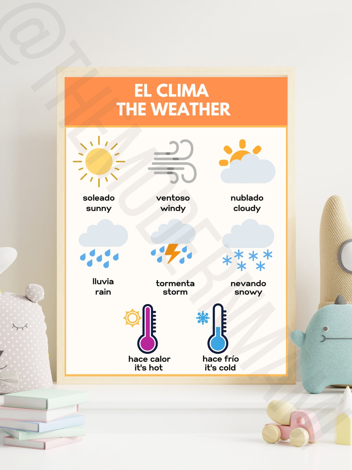 Educational Bilingual Poster Printables English and Spanish - Etsy