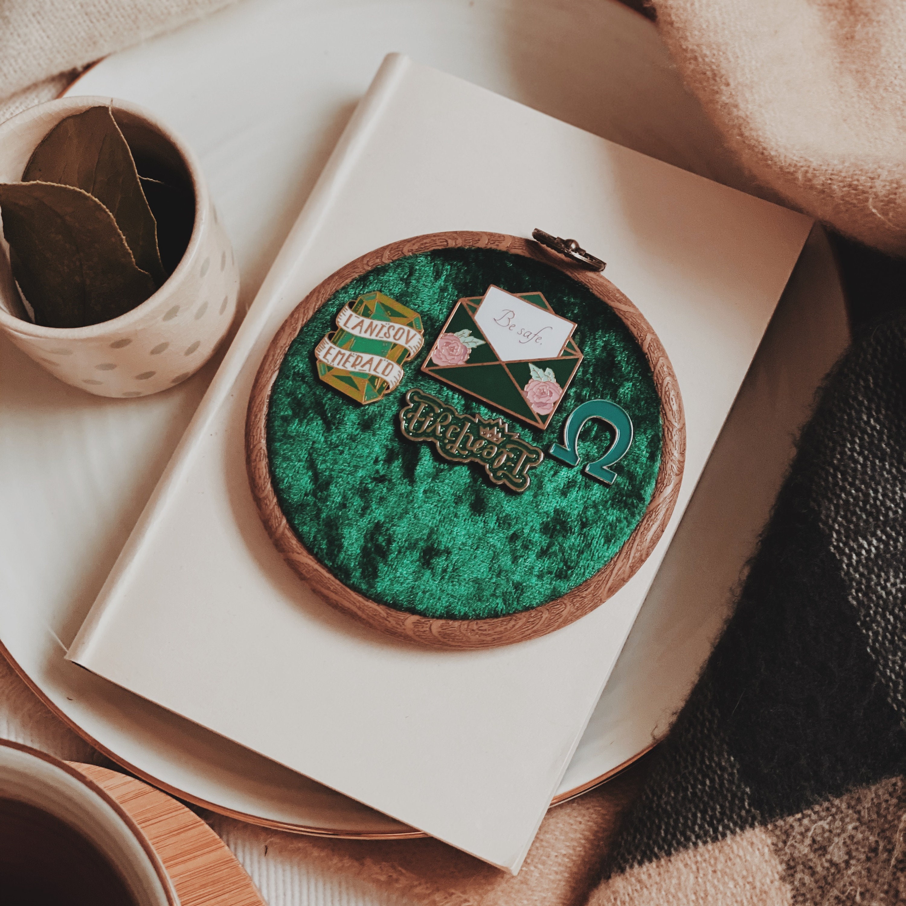 Enchanted Forest Pin Hoop green Velvet - Etsy