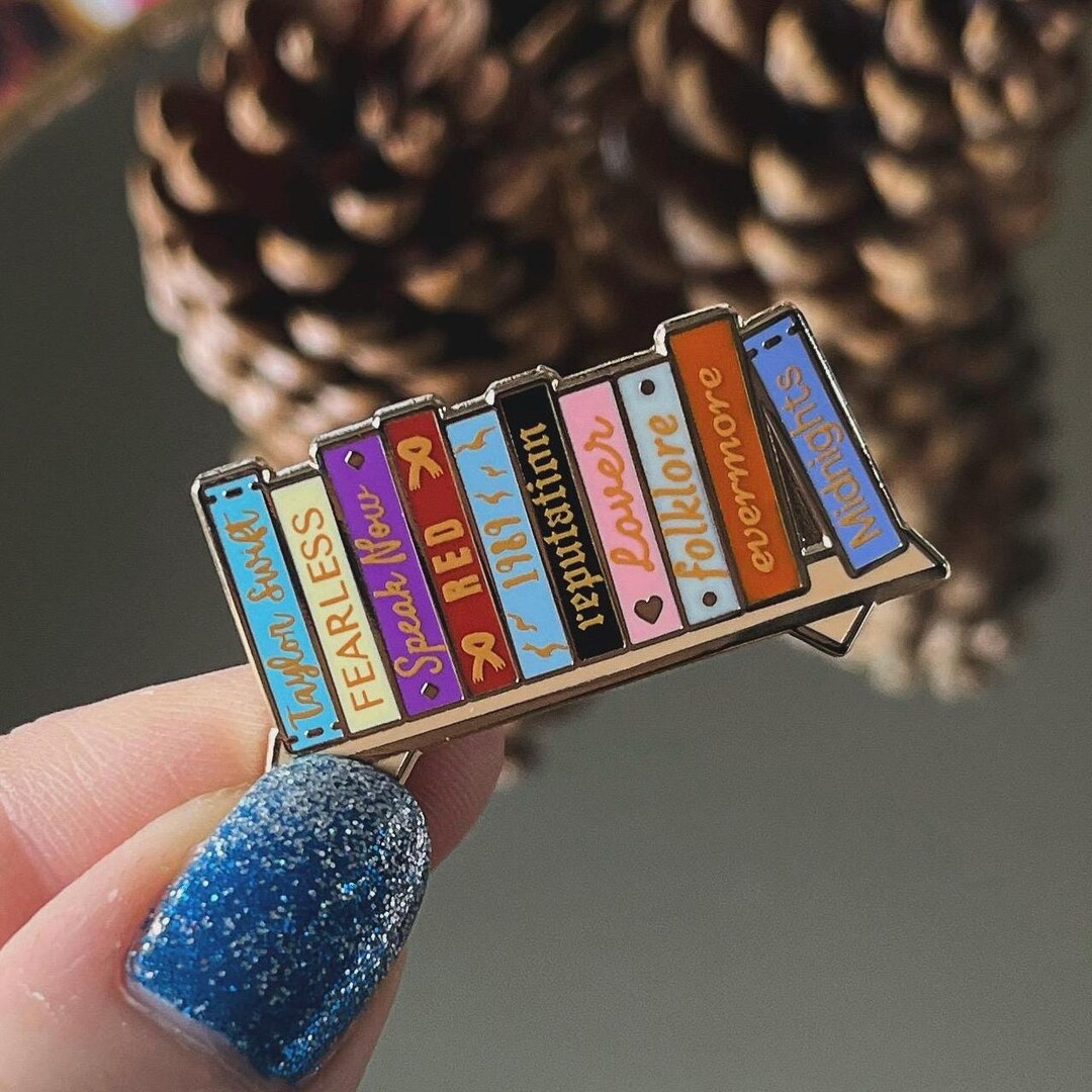 Taylor Swift Eras Tour Bookshelf Enamel Pin - Etsy