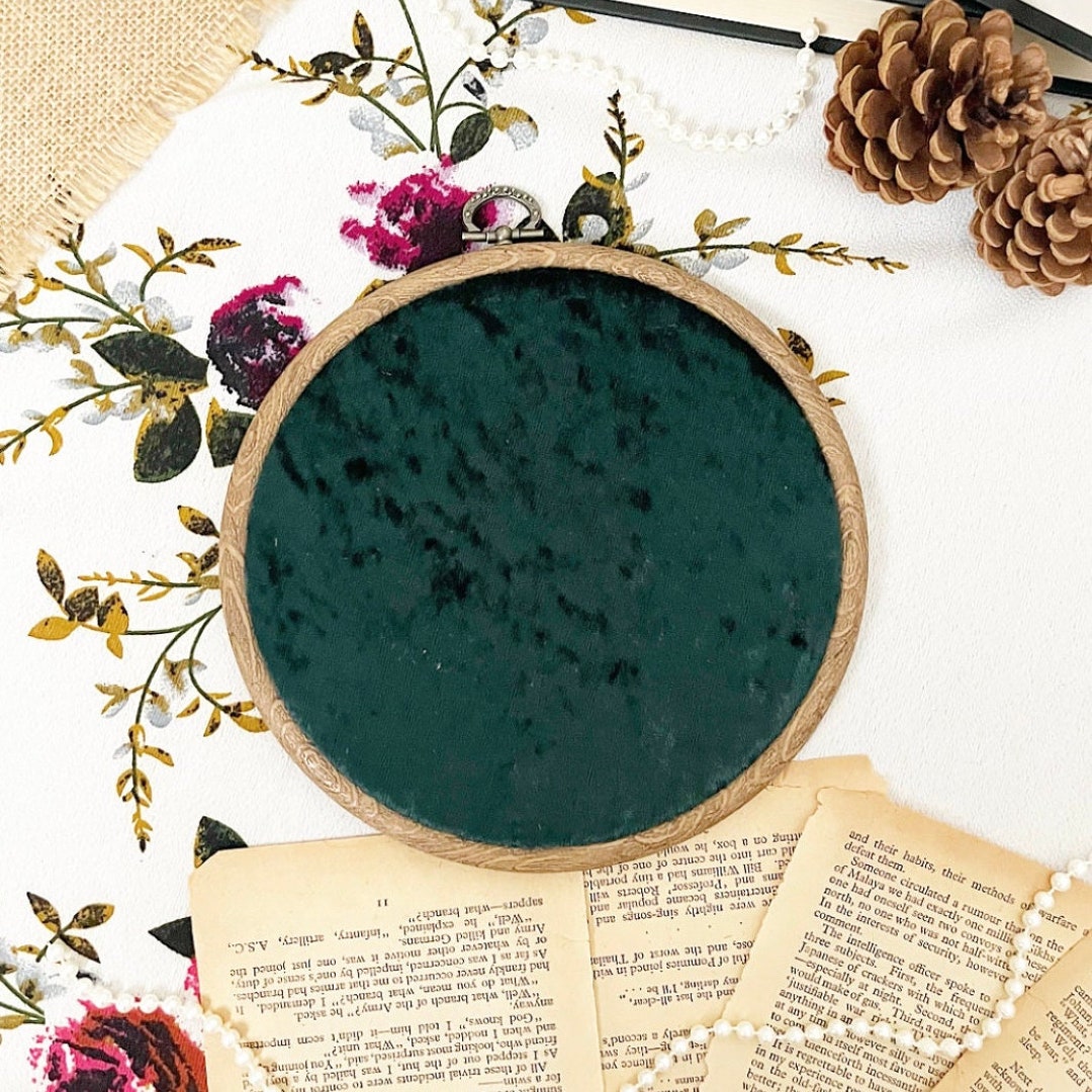 Enchanted Forest Pin Hoop green Velvet LAST CHANCE to BUY - Etsy