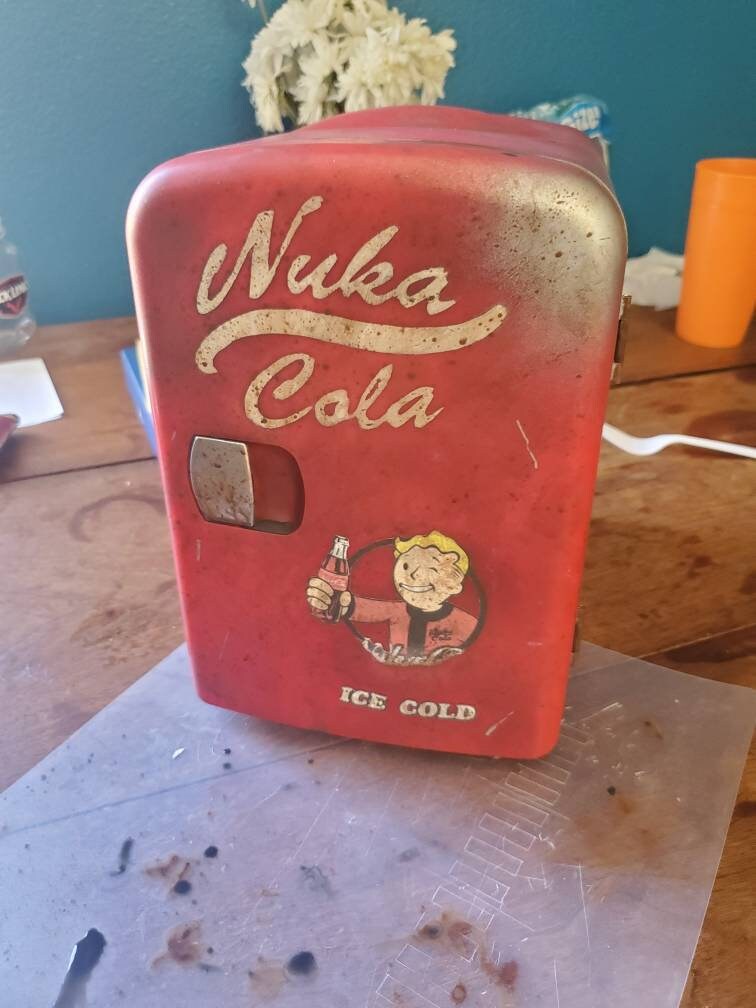 Nuka Cola Mini Fridge Custom Painted - Etsy