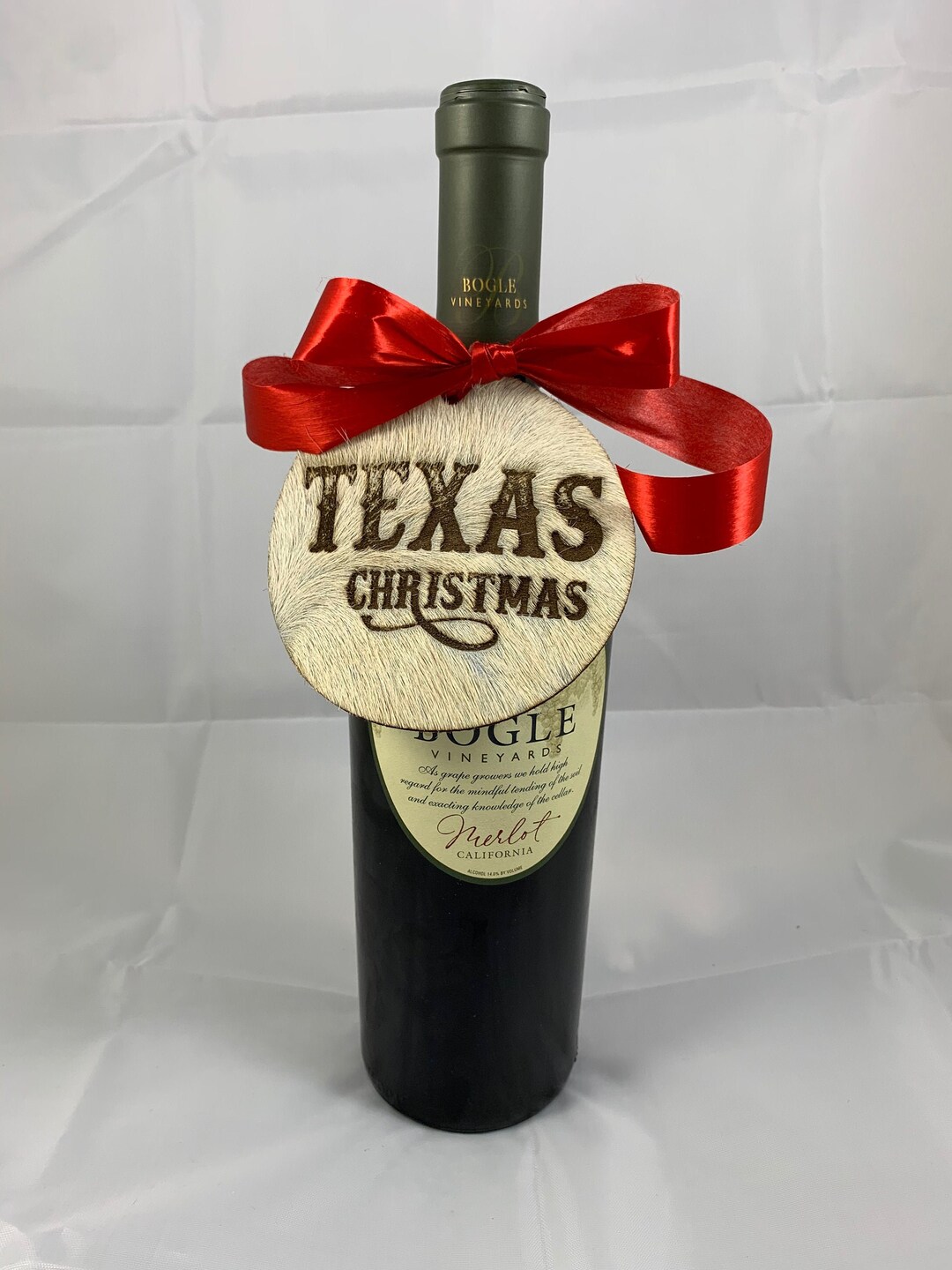 Custom Laser Engraved Cowhide Christmas Ornament: Western Decor - Etsy