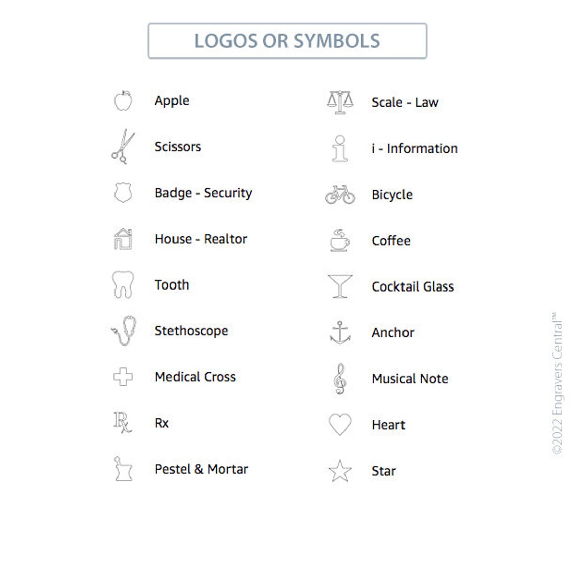 Personalized Engraved Name Tag Badge With Industry Logo Icons 20 Color ...