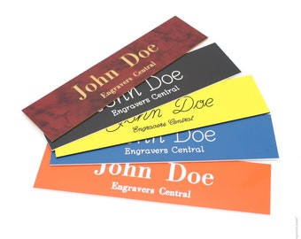 Name Plate 2 X 10 20 Color Combinations - Etsy