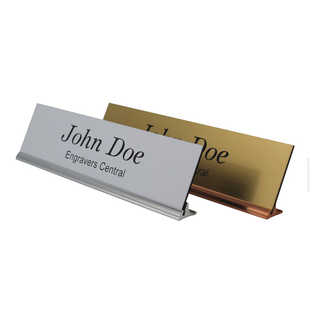 Office Desk or Tabletop Name Plate 8" Holder Base - Fits Standard Size ...