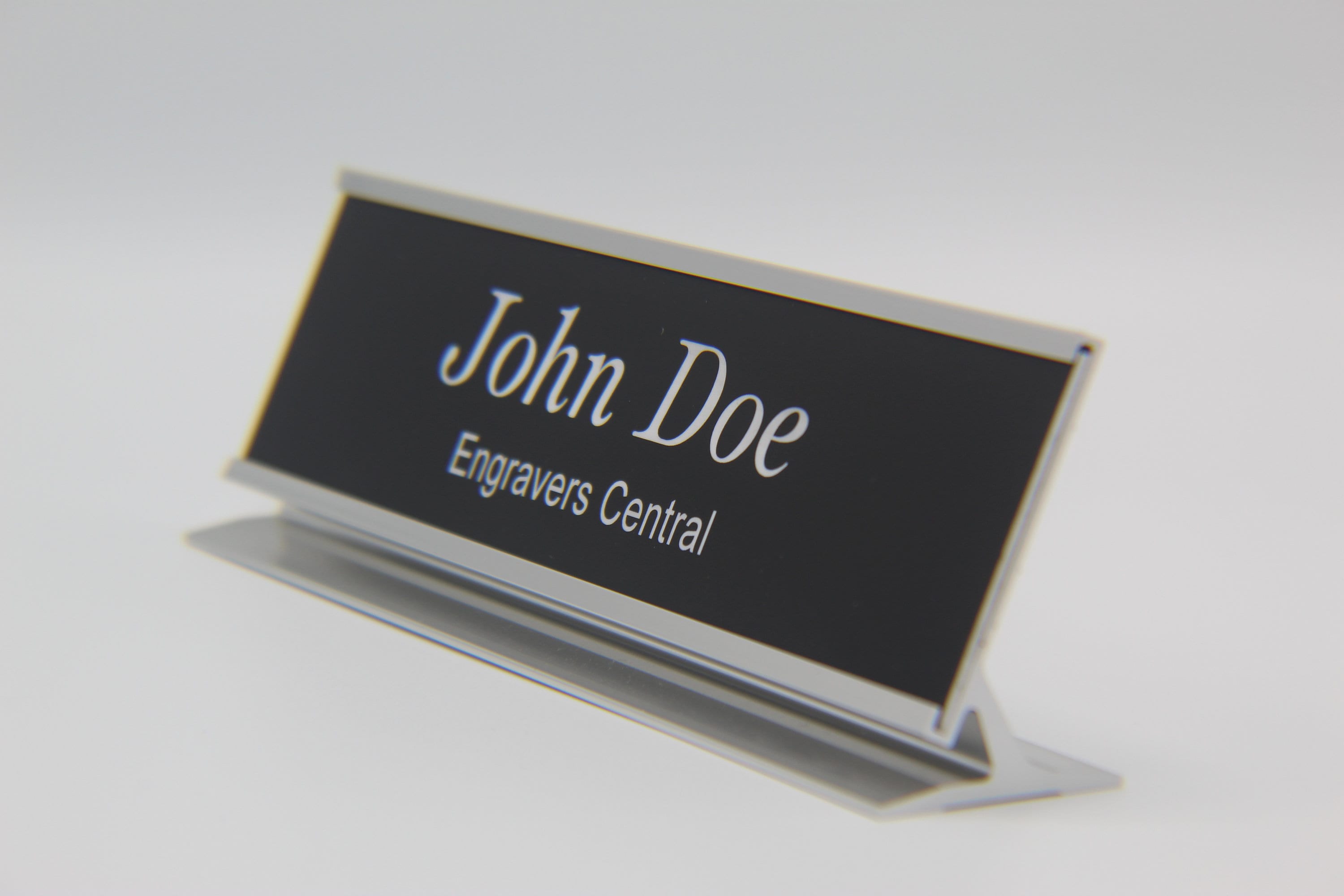 Office Desk / Tabletop Name Plate Holders 2x8 OR 2x10 Fits IT'S ...