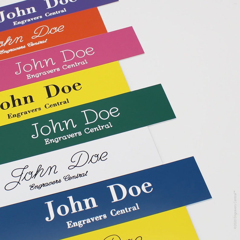 Personalized Name Plate Sign 2x8 Customize 20 Color Options to Choose ...