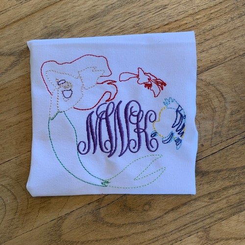 Quick Stitch Monogram Initial Frame Princess Carriage | Etsy