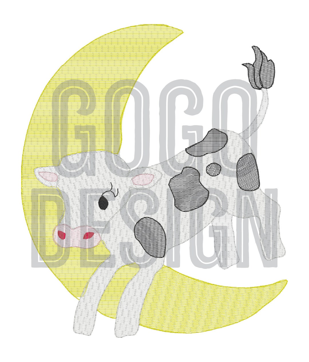Mini Cow Jumped Over the Moon - Etsy