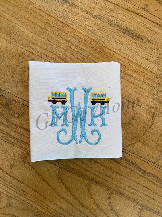 Bus Embroidery Design Mini Bus Embroidery Design - Etsy