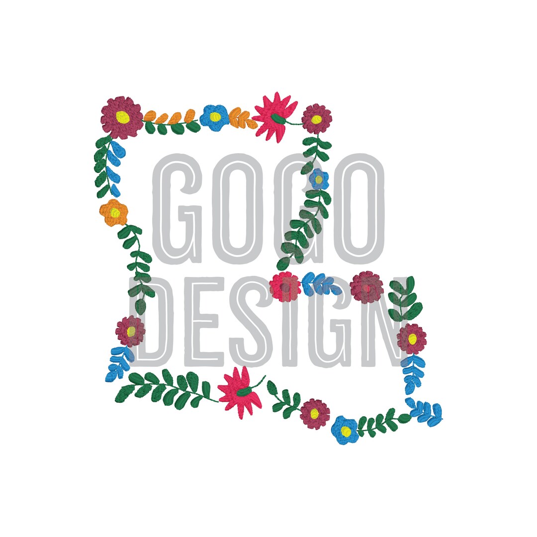 Louisiana Embroidery Design - Etsy