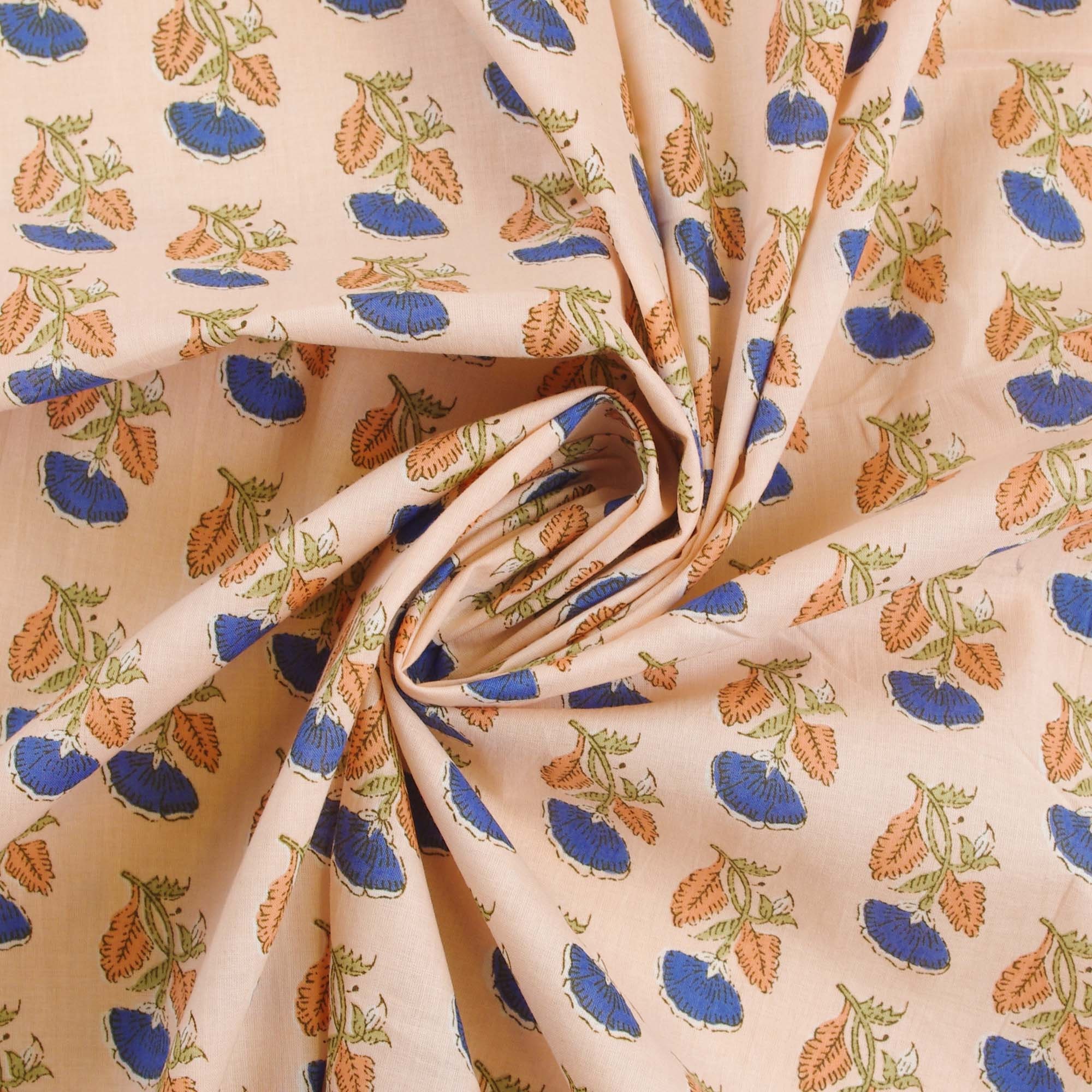 Hand Screen Print Indian Soft Fabric by the Meter 100 % Pure - Etsy UK