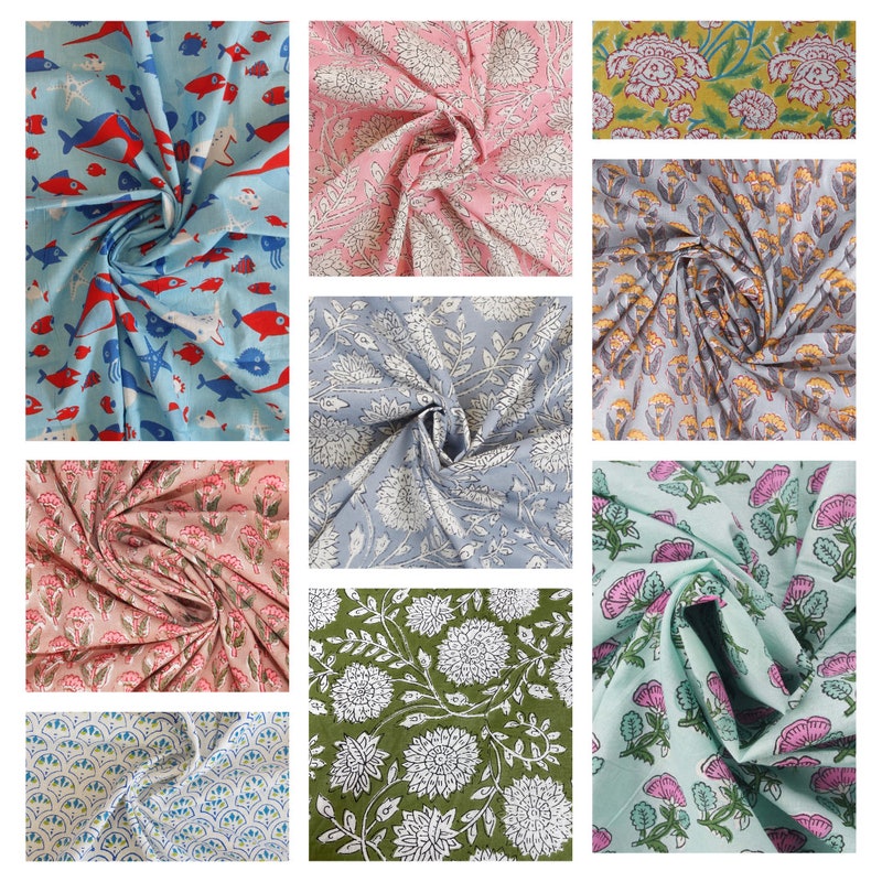 Cotton Print Fabric - Etsy