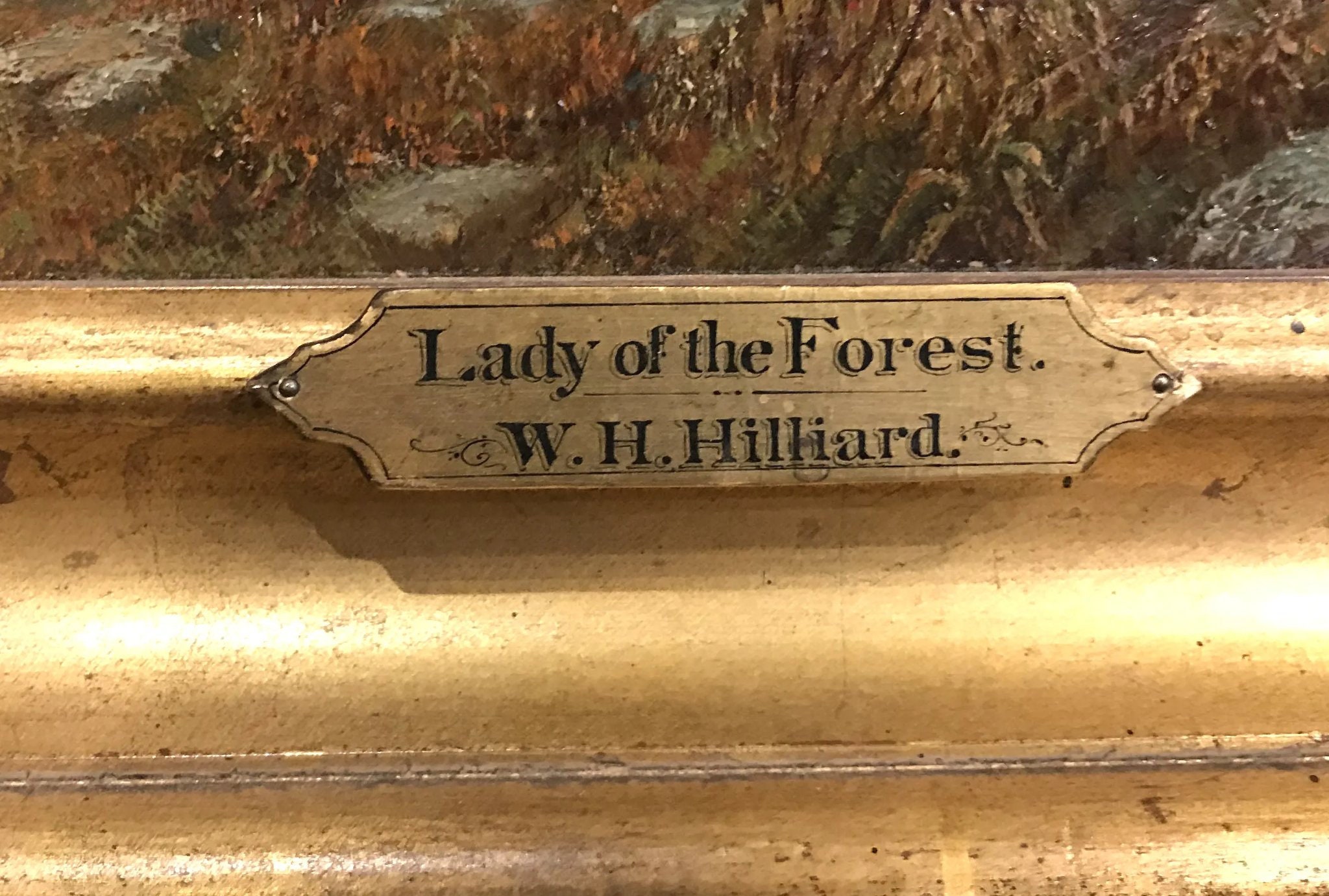 William Henry (harry) Hilliard Landscape Oil Painting, the Lady of the ...