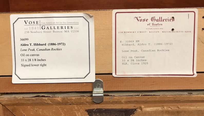 Aldro Thompson Hibbard Landscape Oil Painting, Lone Peak, Canadian ...