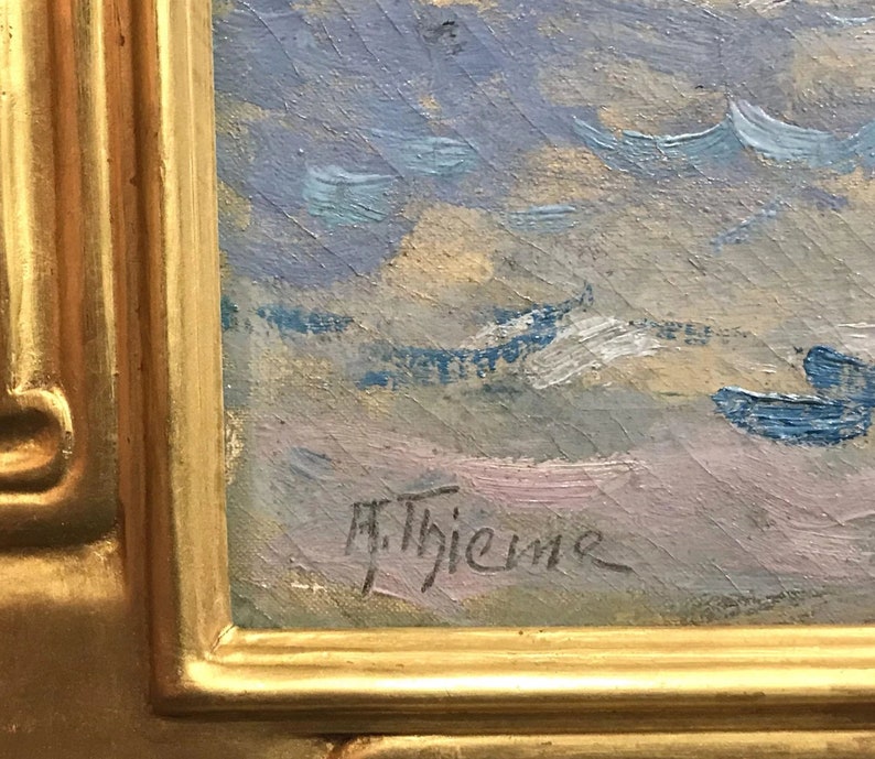 Anthony Thieme ***SOLD*** Impressionist Marine Oil Painting ***SOLD ...