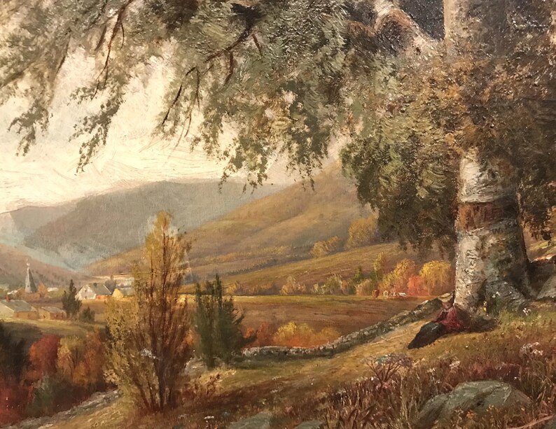 William Henry (harry) Hilliard Landscape Oil Painting, the Lady of the ...