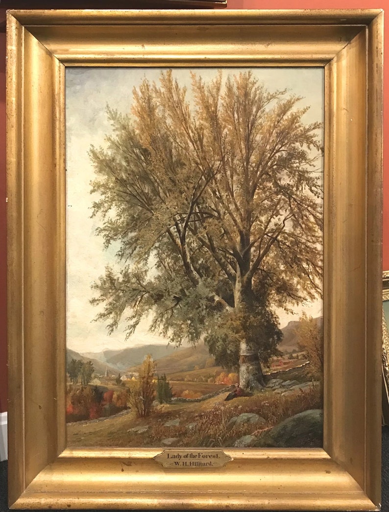 William Henry (harry) Hilliard Landscape Oil Painting, the Lady of the ...