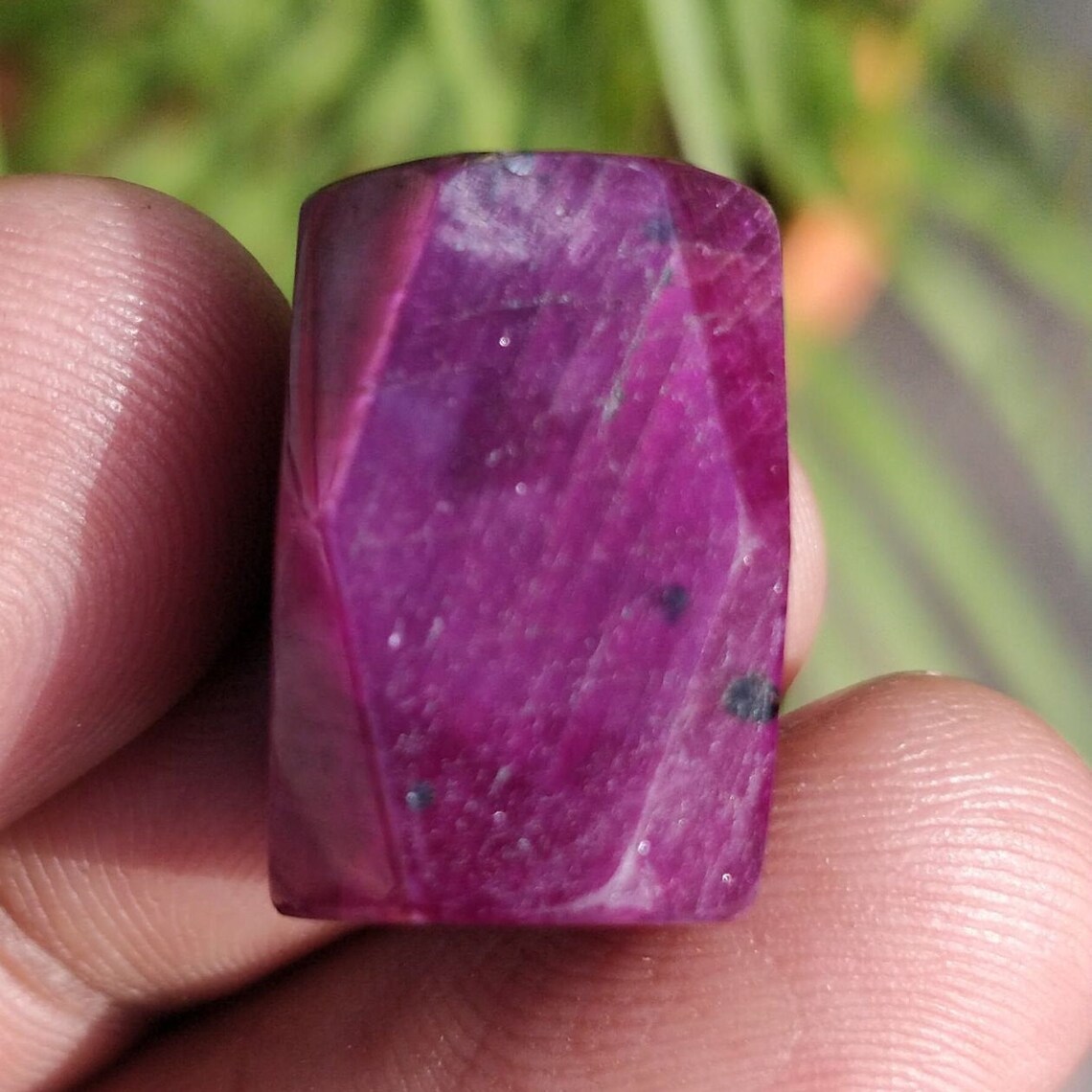 Red Ruby Crystal Fancy Pyramid Shape Natural Faces and - Etsy