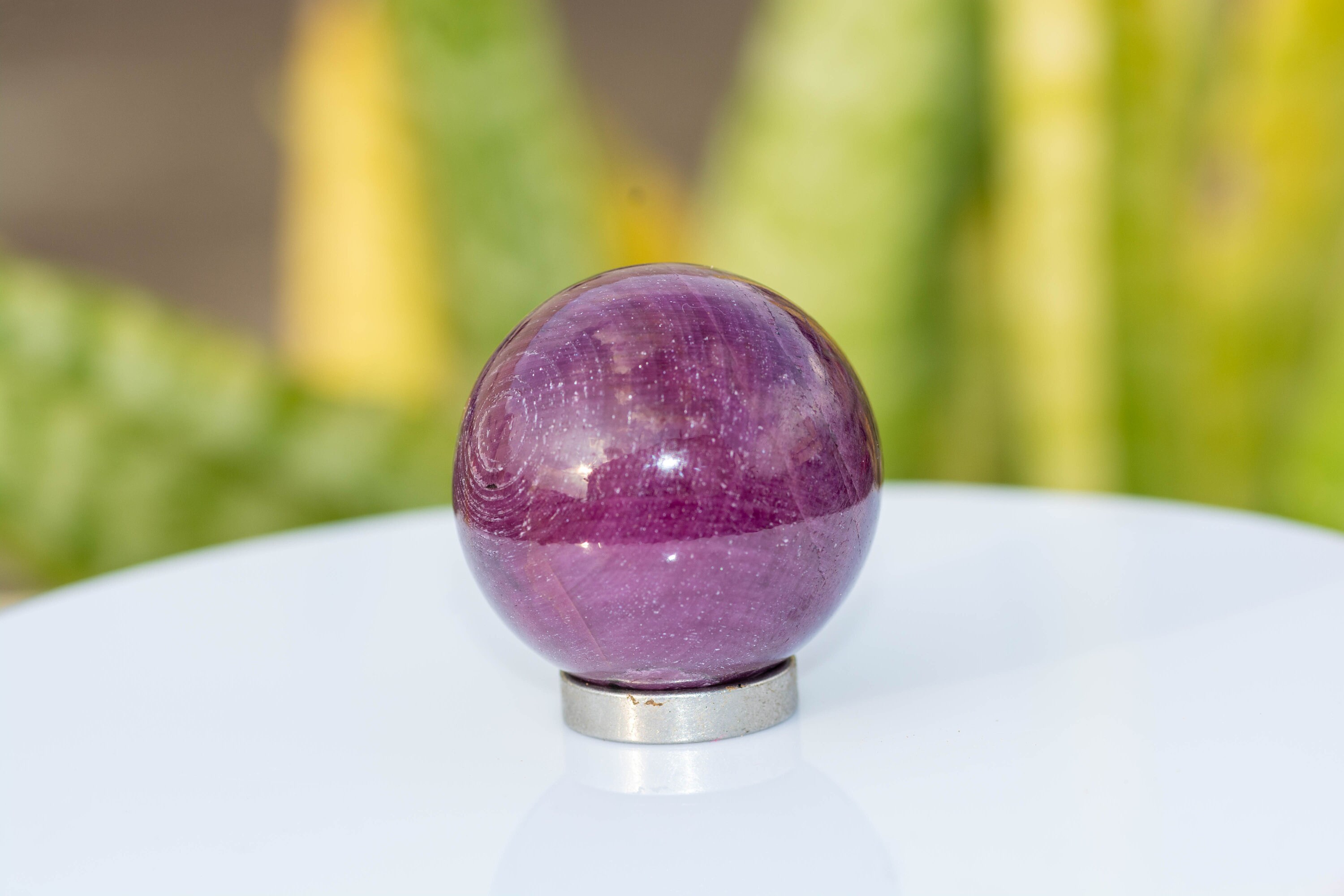 Deep Red Ruby Sphere Natural Ruby Ball Healing Crystal Meditation ...