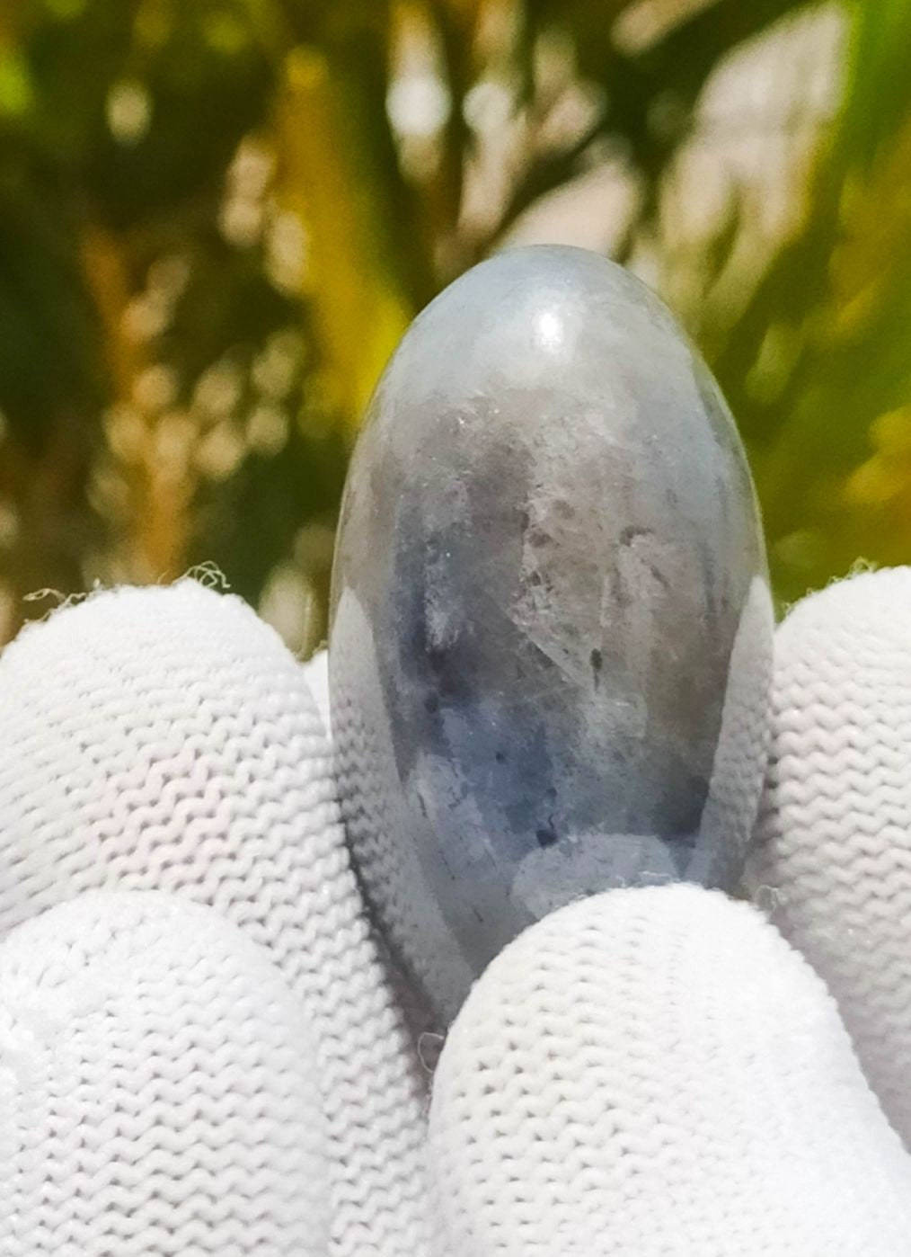 Blue Sapphire Shiva Lingam Natural Sapphire Lingam Healing Crystal ...