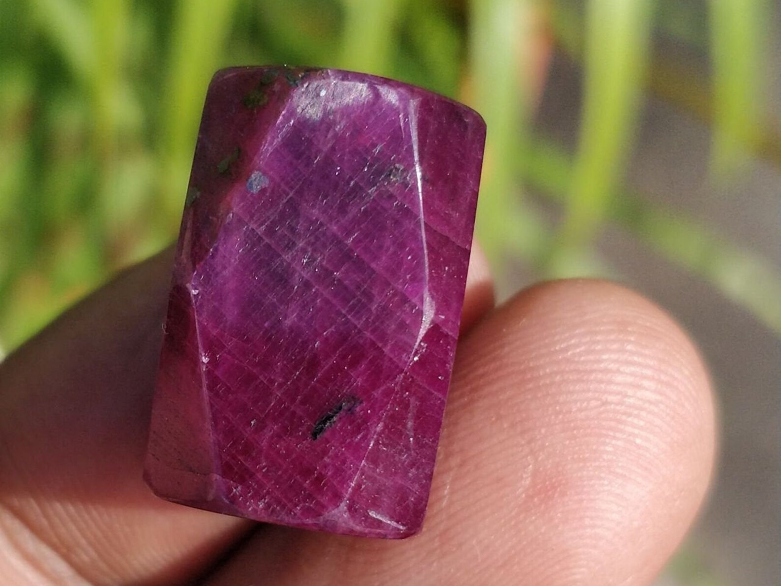 Red Ruby Crystal Fancy Pyramid Shape Natural Faces and - Etsy