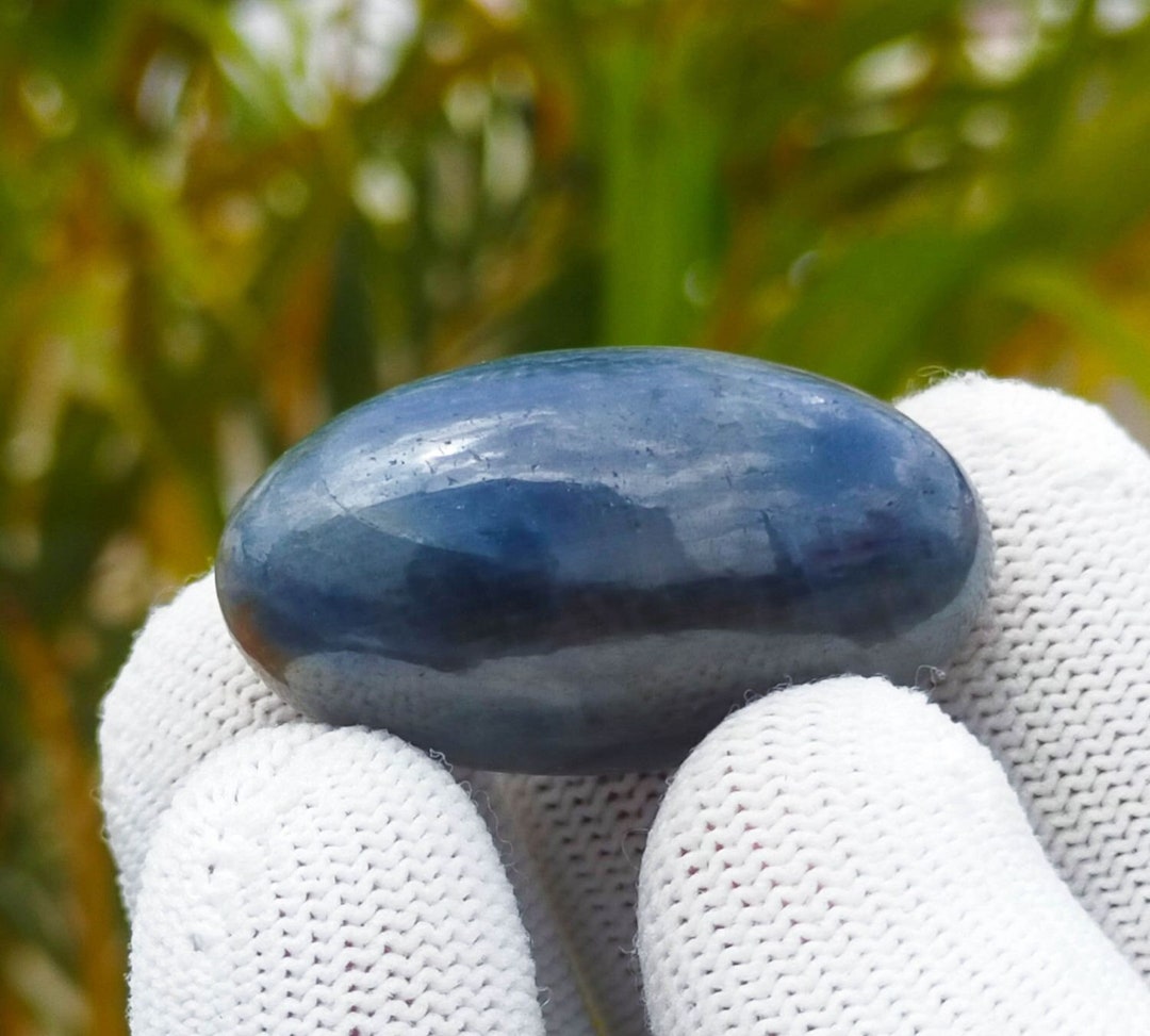 Blue Sapphire Shiva Lingam Natural Sapphire Lingam Healing Crystal ...