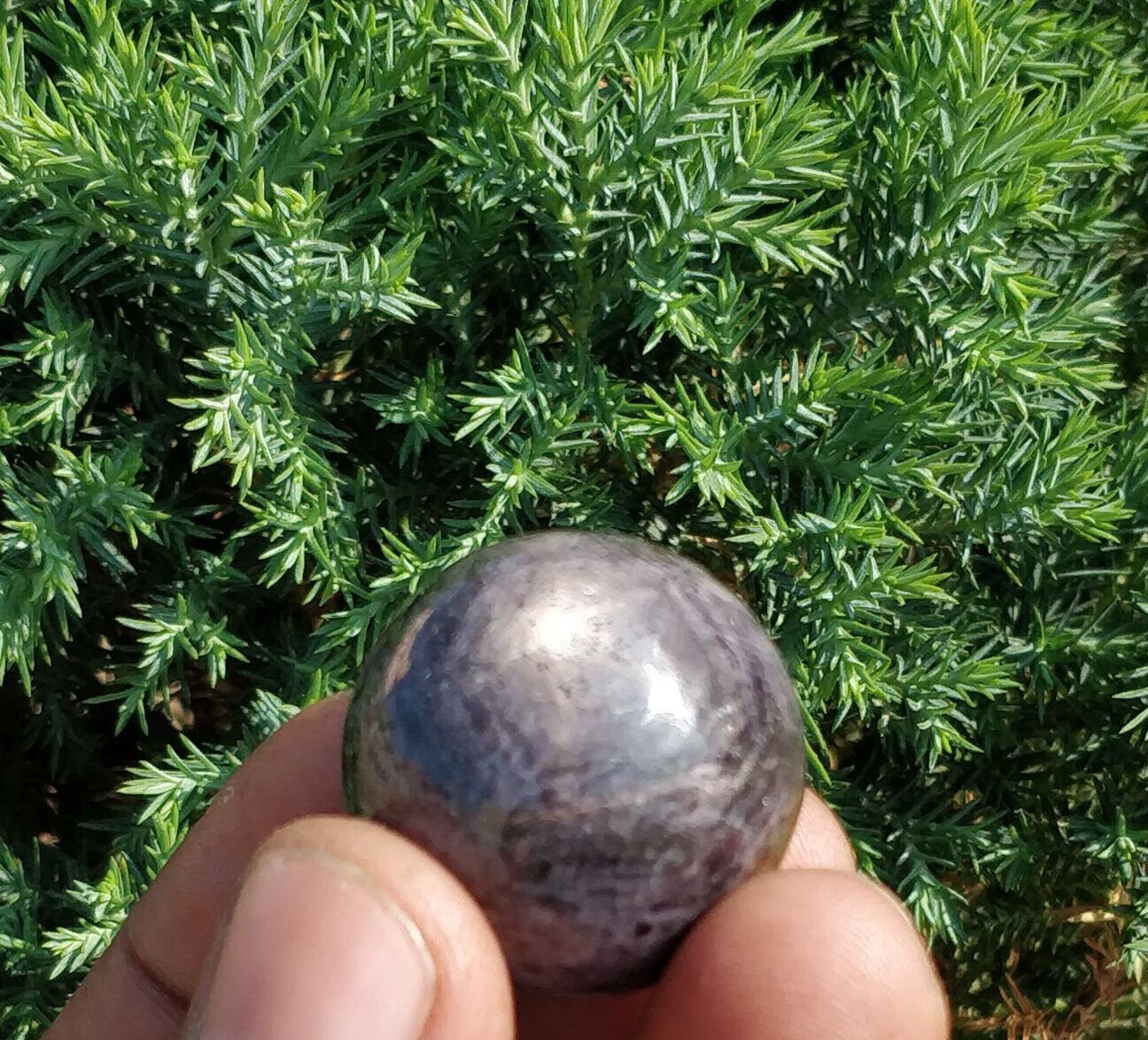Polished Star Sapphire Sphere / Ball With Natural Stunning Star ...