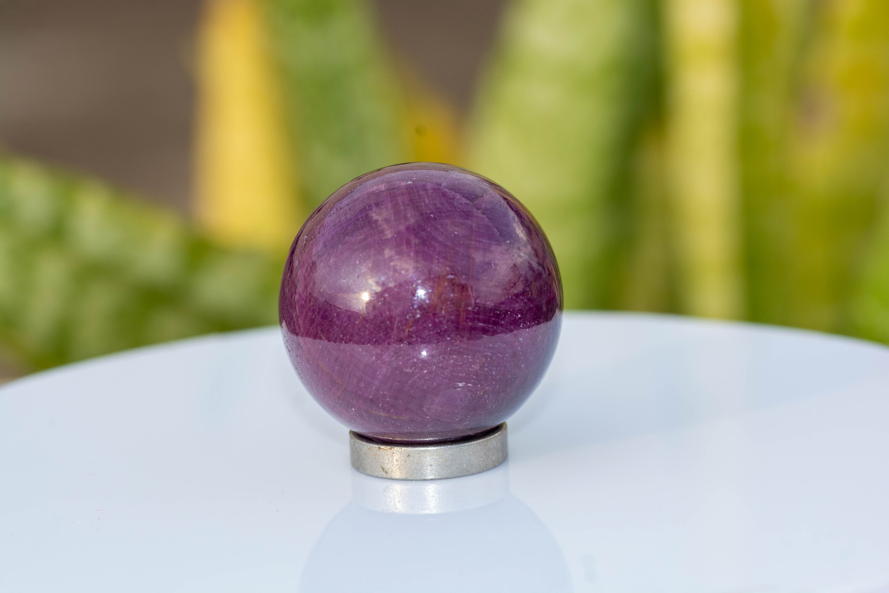 Deep Red Ruby Sphere Natural Ruby Ball Healing Crystal Meditation ...