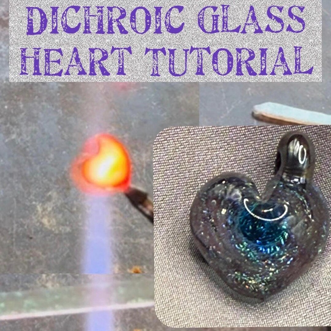 Dichroic Italian Glass Heart Tutorial – Real-time Voiceover, Step by ...