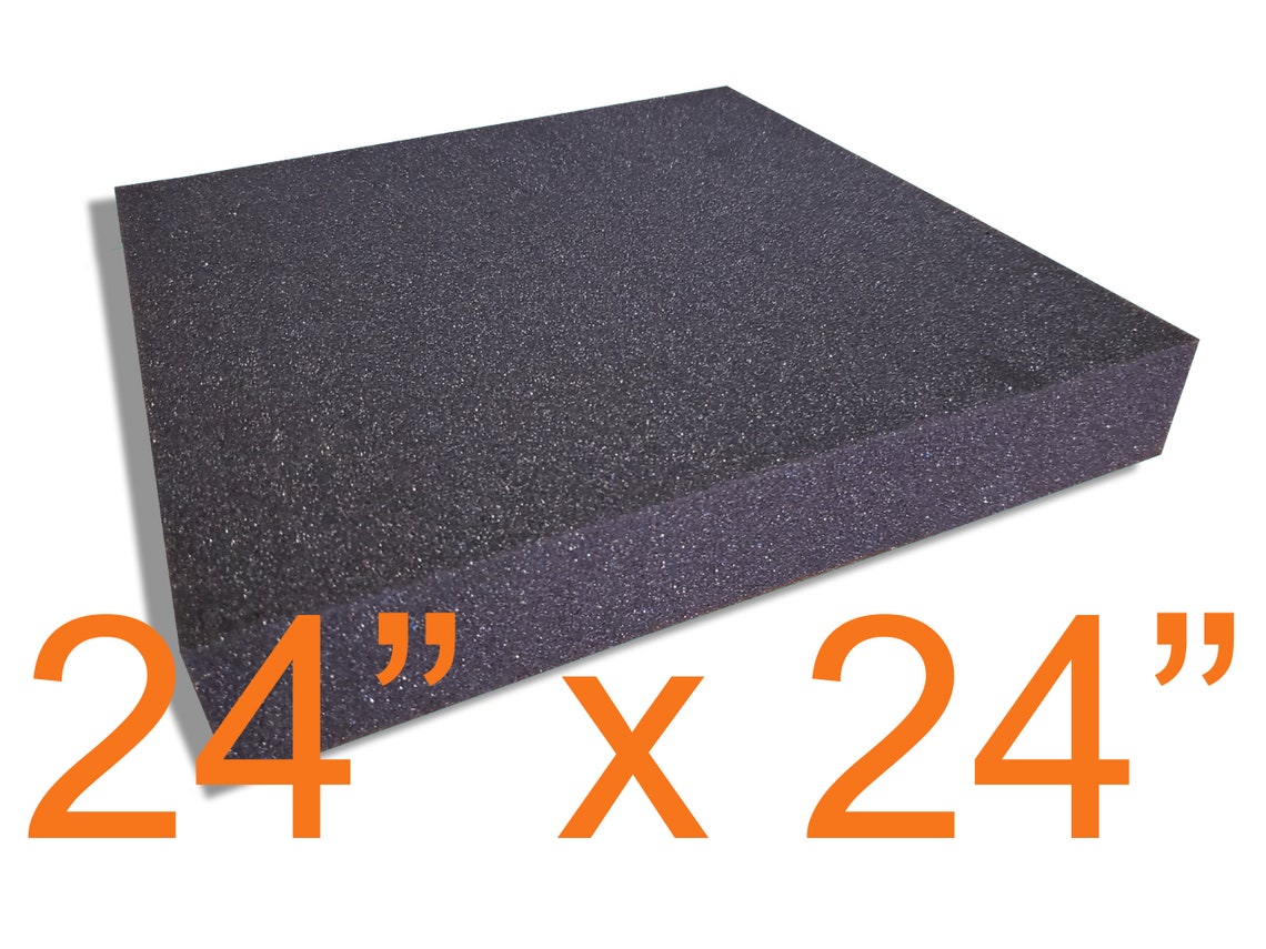 24 x 24 Charcoal Rubber Square Upholstery Foam | Etsy