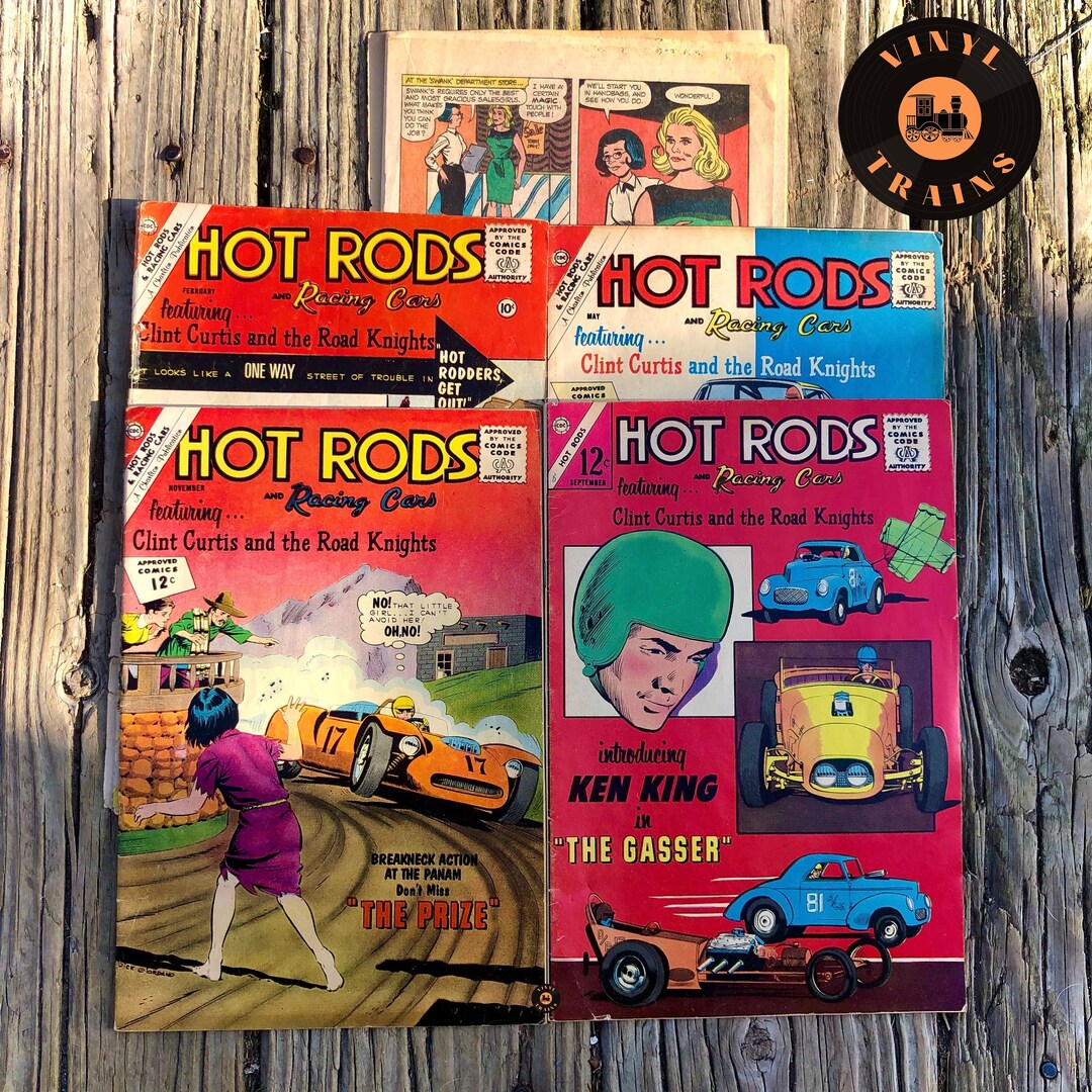 Lot of Hot Rods and Racing Car Comics, Volume 1: No. 60, No.70, No.57 ...