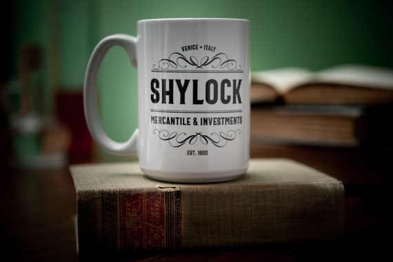 Shylock Logo Mug Merchant of Venice Shakespeare | Etsy