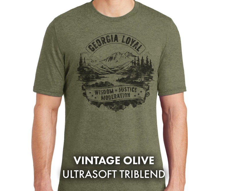 Georgia Loyal Tee Vintage-style State Motto T-shirt - Etsy