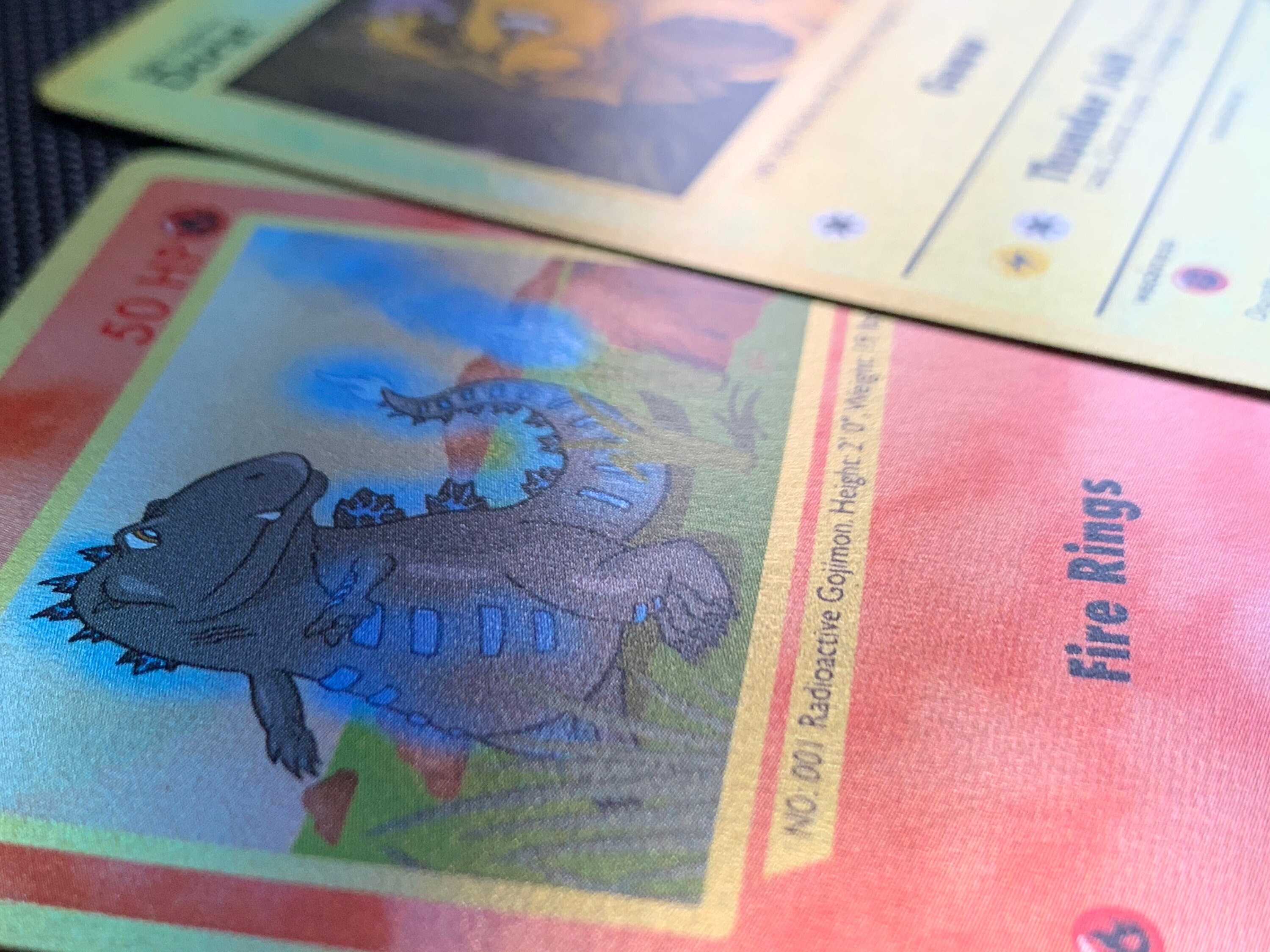 Gojimon Promo Card Foil Set! Godzilla X Pokemon Original Art Cards ...