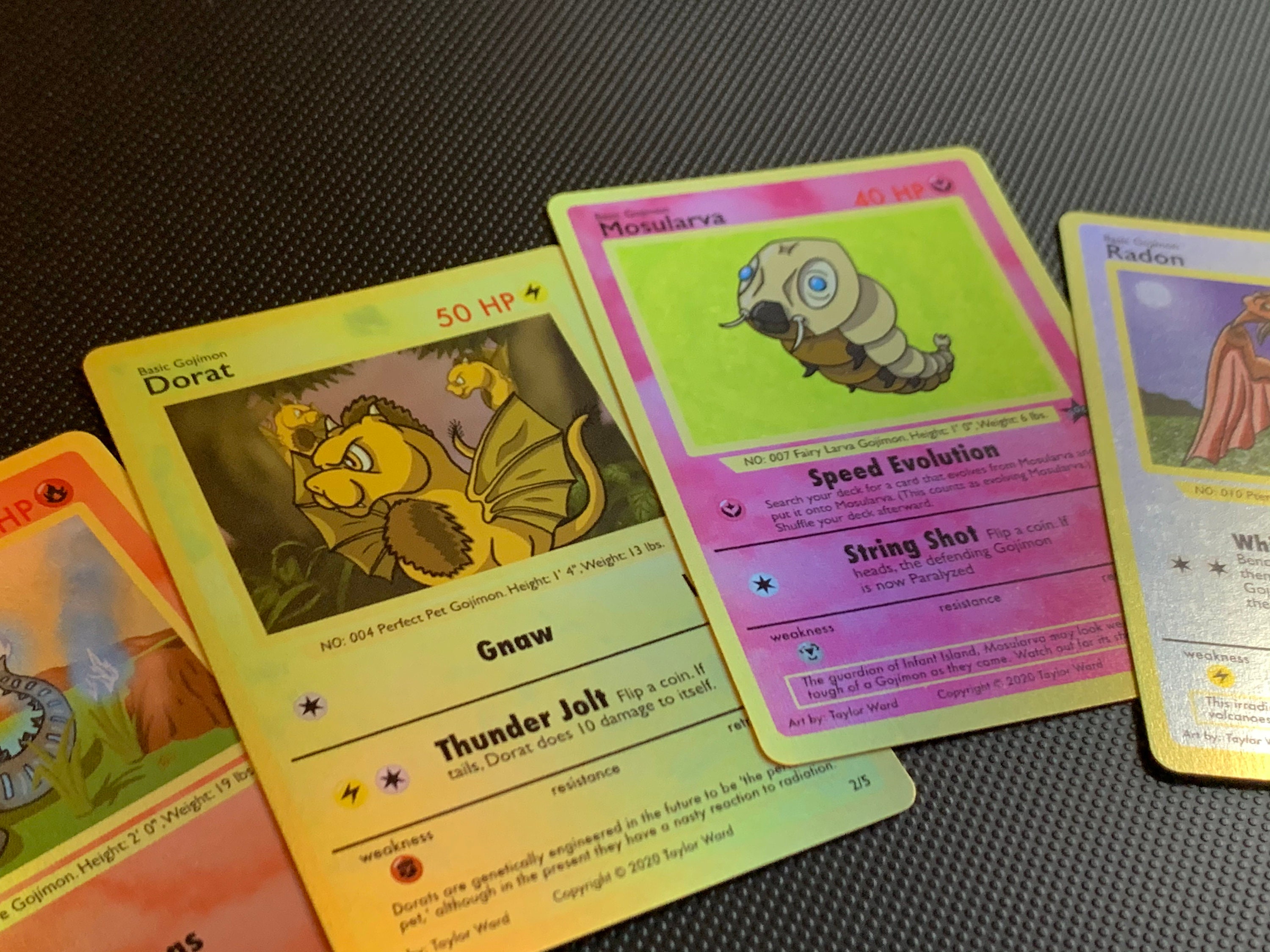 Gojimon Promo Card Foil Set! Godzilla X Pokemon Original Art Cards ...