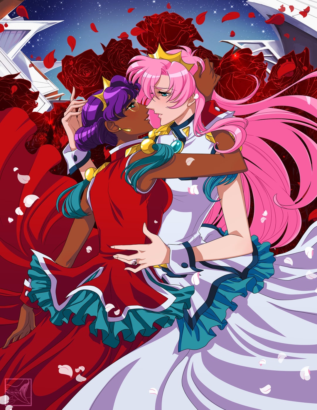 Revolutionary Girl Utena/anthy Inspired Print - Etsy Ireland