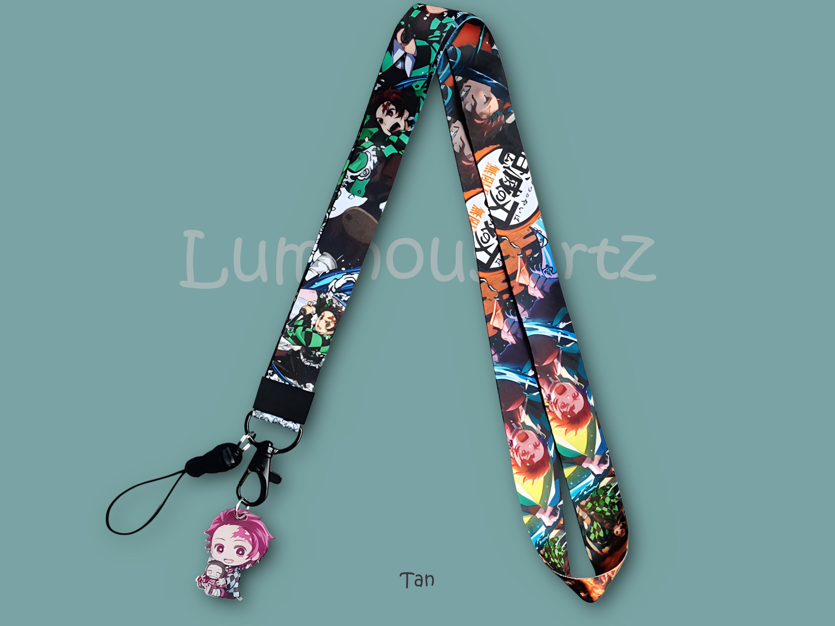 Devil Assassin Anime Lanyard Phone Strap Demon Killer - Etsy