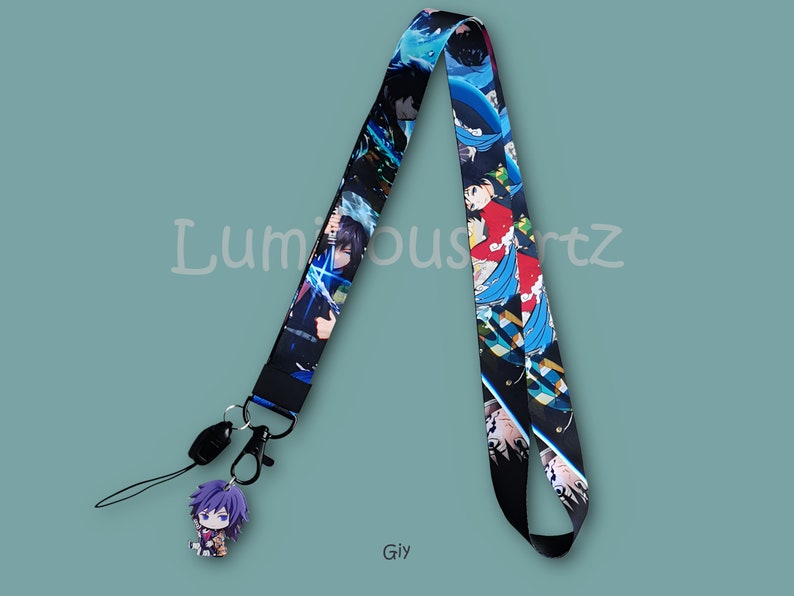 Devil Assassin Anime Lanyard Phone Strap Demon Killer - Etsy