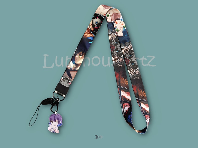 Devil Assassin Anime Lanyard Phone Strap Demon Killer - Etsy