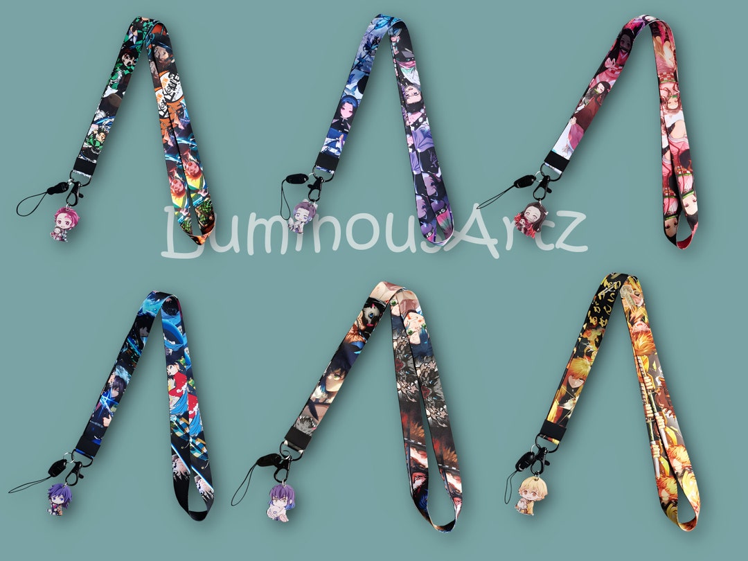 Devil Assassin Anime Lanyard Phone Strap Demon Killer - Etsy