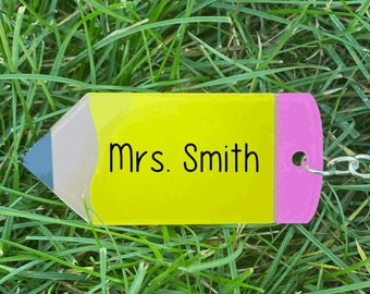 Pencil Key Chain Teacher Appreciation Key Chain Teacher Gift - Etsy