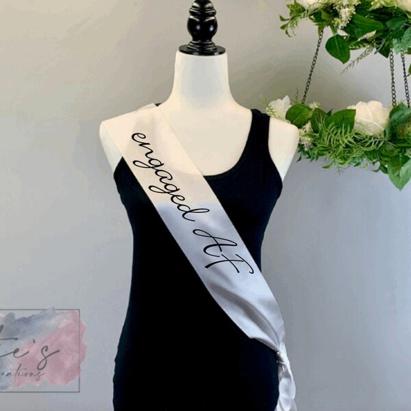 Engagement Sash - Etsy