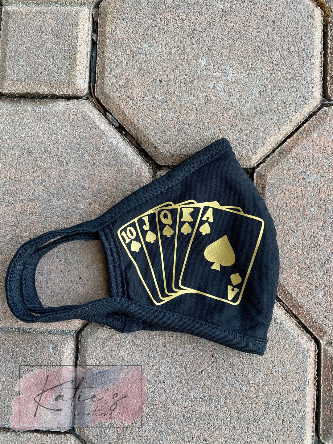 Deck of Cards Face Covering Poker Mask Casino Personalized Face Mask ...