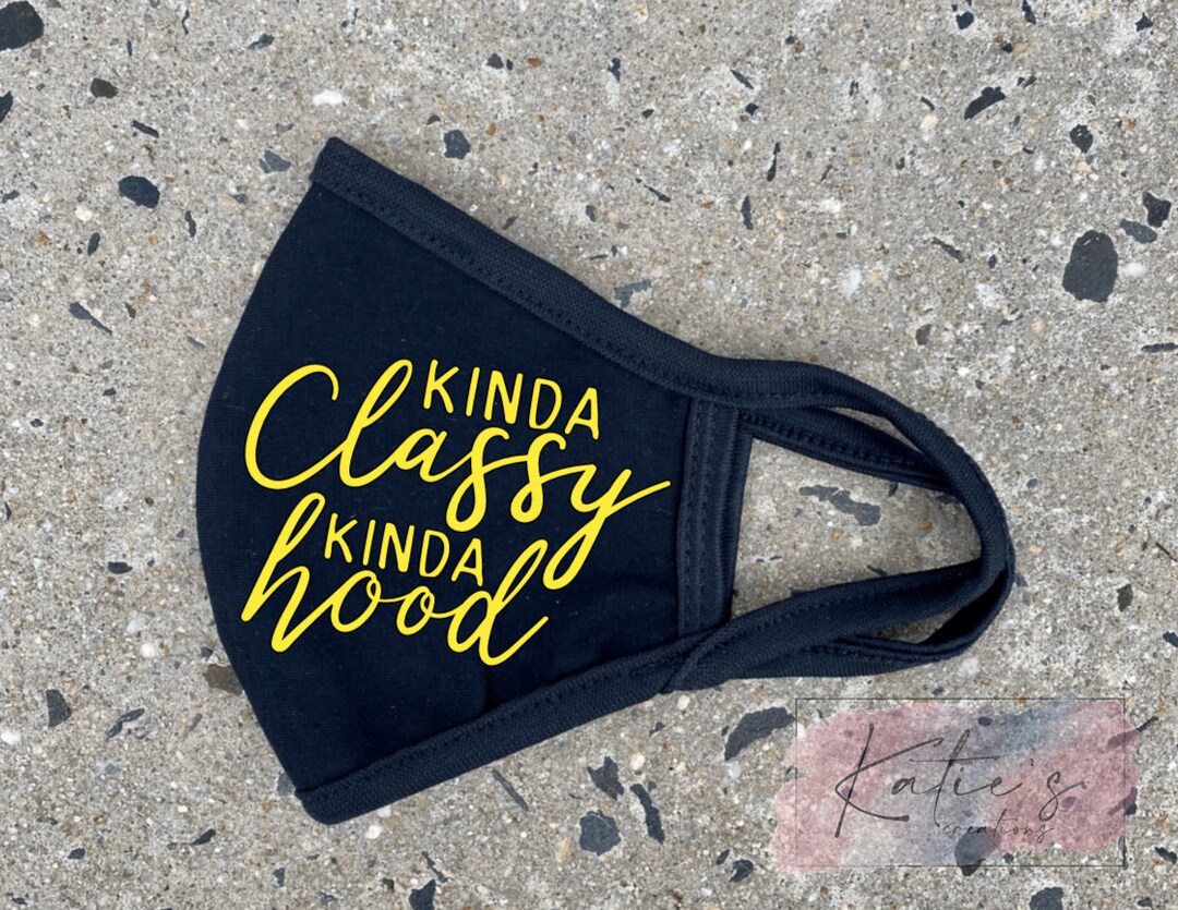 Un poco elegante, kinda hood face covering Funny Face Mask - Etsy España