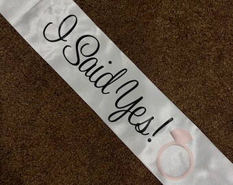 Engagement Sash | Etsy